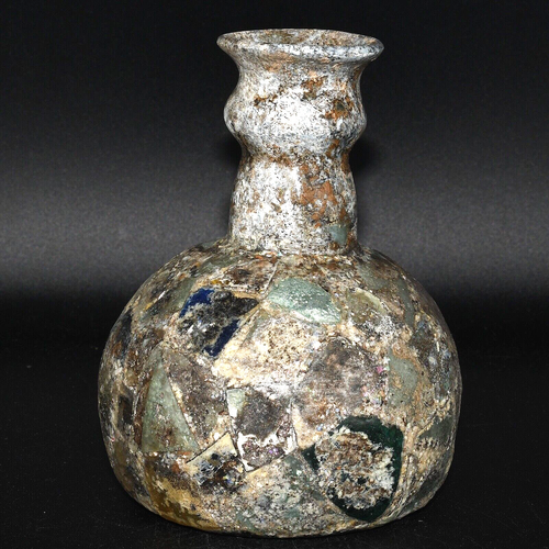 Authentic Large Ancient Roman Glass Bottle Container Circa 1st - 3rd ...