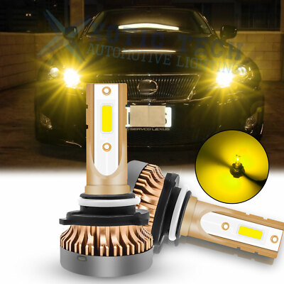 For Lexus IS RX ES Golden Yellow LED High Beam Headlights Daytime ...