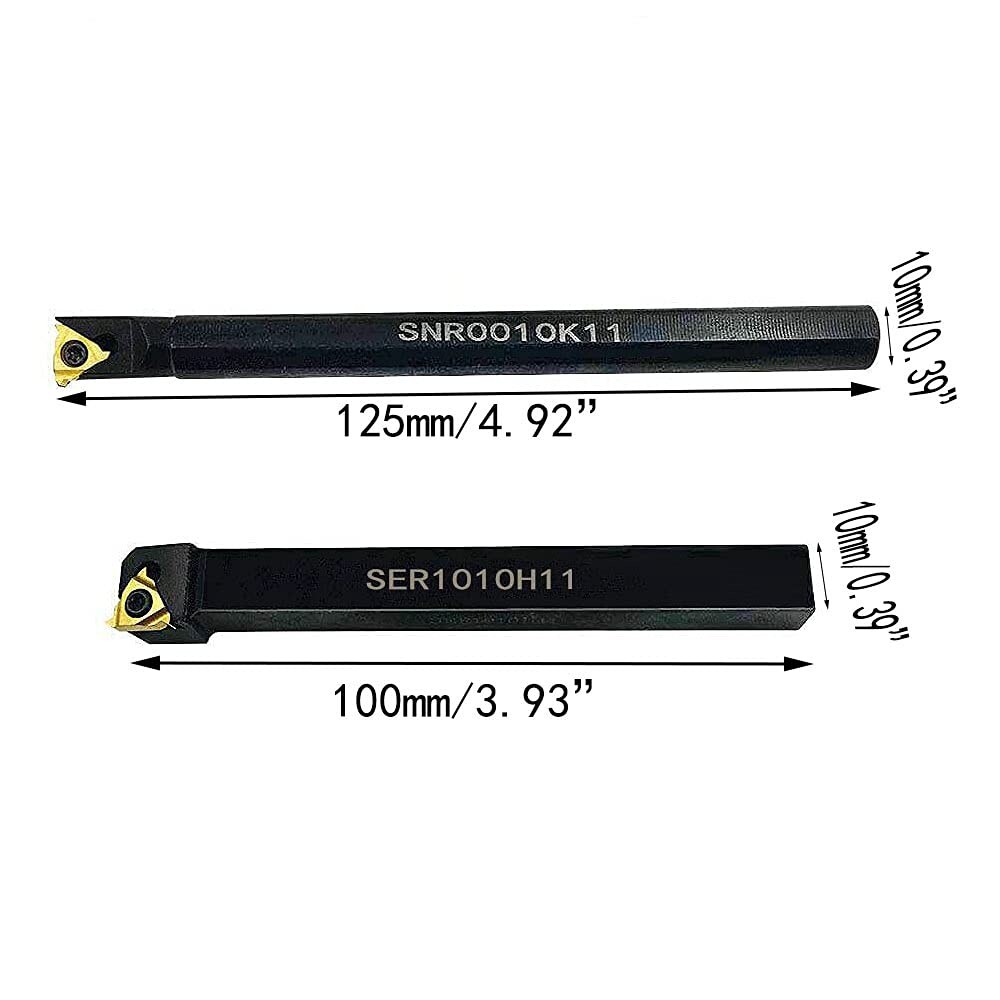 Lathe Threading Tool External Internal Threading Holder With Inserts ...