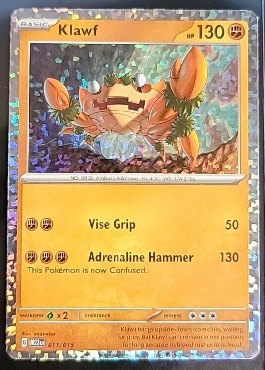 Klawf Holo McDonalds 2023 Pokemon TCG Card 11/015 M23en | eBay