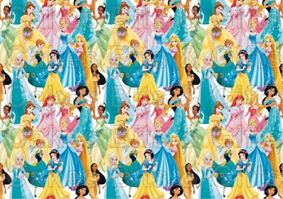 DISNEY PRINCESS MIX CAKE WRAPPER Edible Wafer Paper Wrap the Side of ...