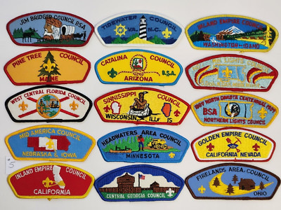 vtg BSA 80s Shoulder Patch lot Boy Scout Council Sinnissippi Georgia ...