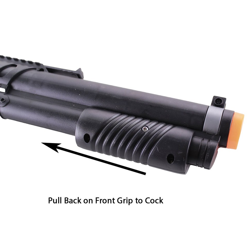 Lot of 2 - DOA Pirate SPRING AIRSOFT GUN PUMP SHOTGUN Mini 13" + 1000 ...