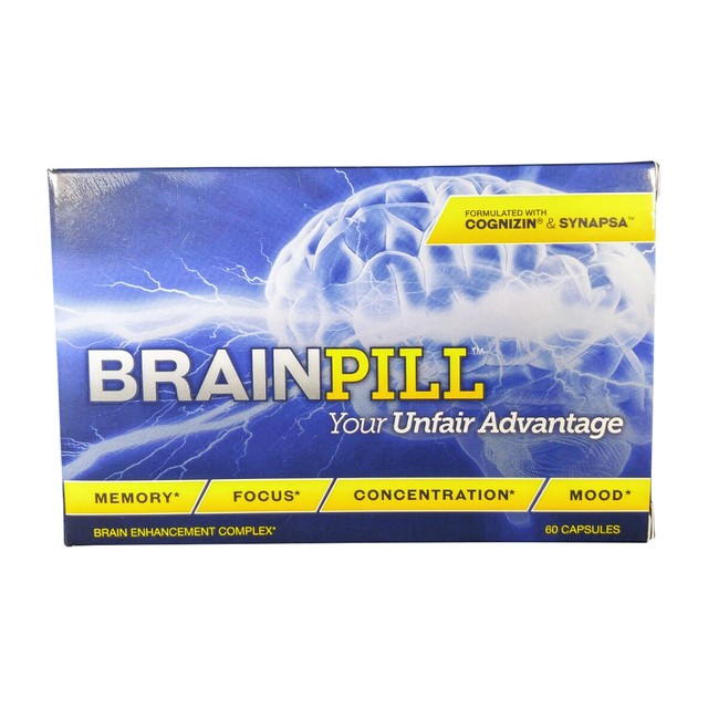 2 X Brain Pill Focus Supplement Boost Memory Cognizin Synapse Brainpill ...