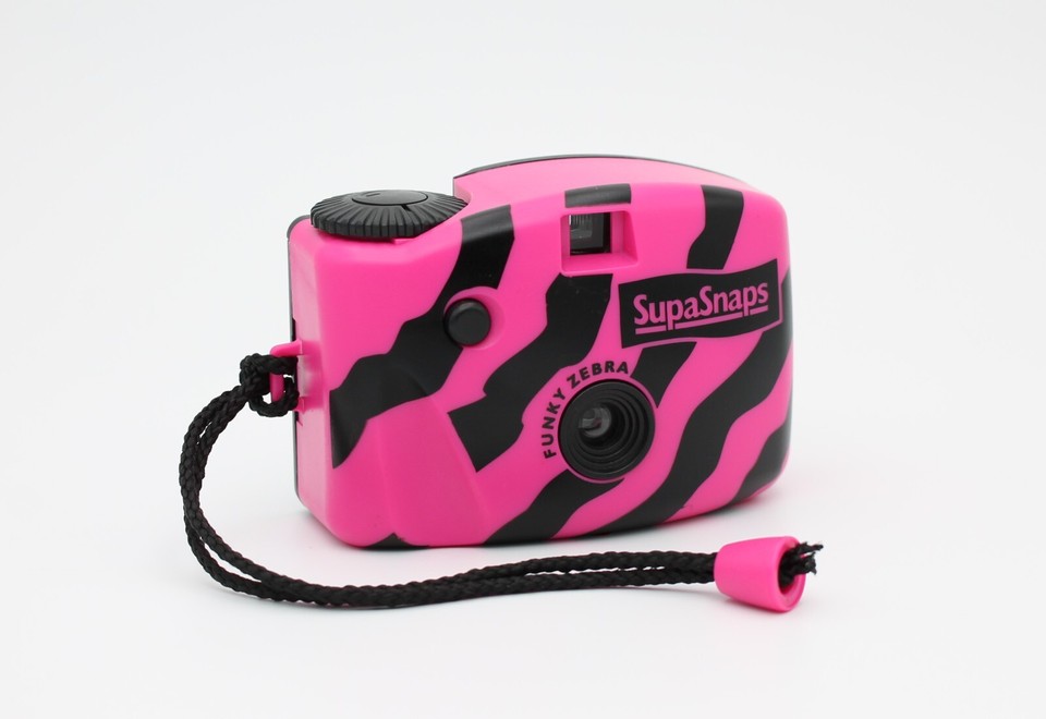 SupaSnaps Funky Zebra 126 Film Mini Camera P&S Collectable Street Photo ...