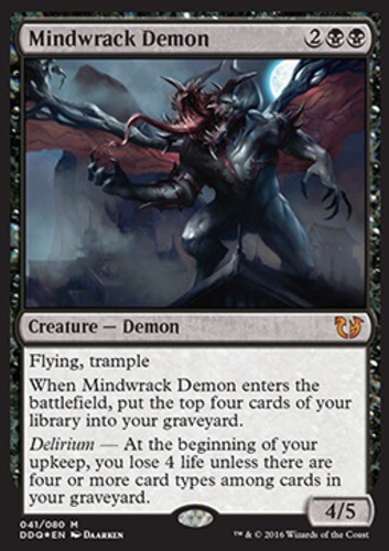 1x Mindwrack Demon - Foil Light Play, English Duel Decks: Blessed vs ...