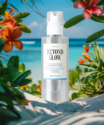 AVON Beyond Glow Snail Mucin Complex 3.3 Fluid Ounces Niacinamide Serum ...