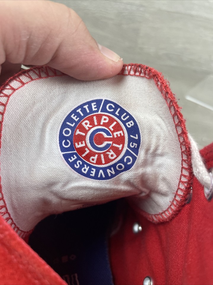 RARE Converse Colette Club Triple C 75 20th High top red unisex size M ...