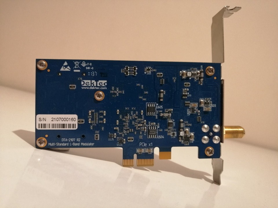 DekTec DTA-2107 R2 Multi Standard L-Band Modulator for PCI Express Bus ...