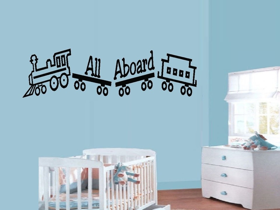 All Aboard: Words and Phrases,Train ~ Wall or Window Decal | eBay