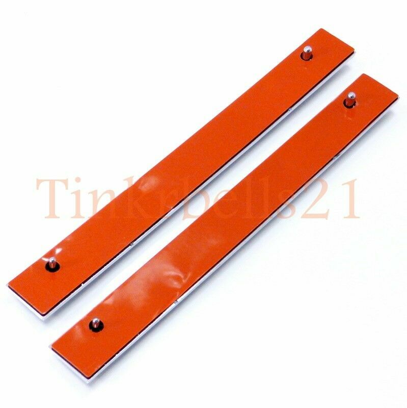 87-91 Ford F-150 F-250 F-350 Custom 2pc Fender Emblem Nameplate Badge ...