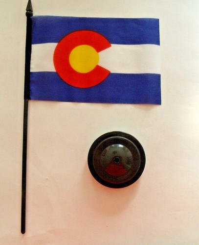 Colorado State USA Desk Table Flag 4"x 6" With or Without Stand | eBay