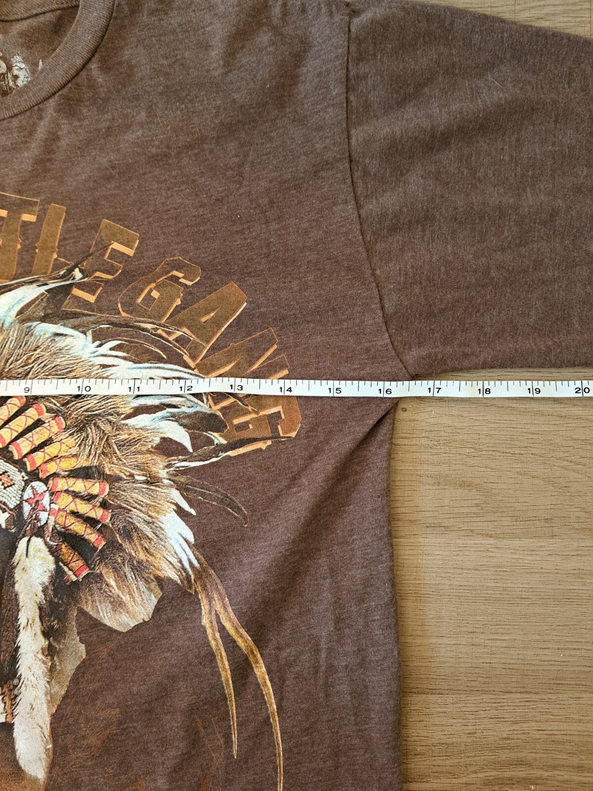 Women's Hustle Gang Native American Women Brown T-Shi… - Gem