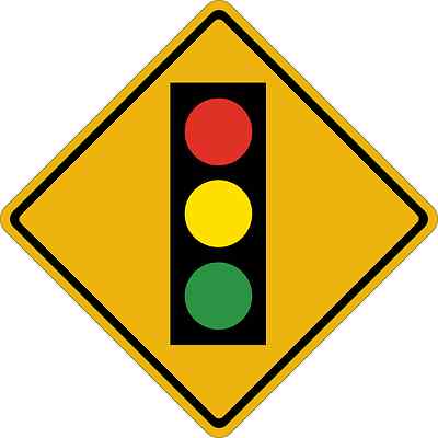 Stop Light Ahead Sign