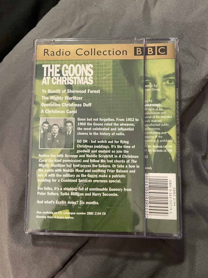 The Goon Show Volume 15 Xmas- 2 Cassette Set BBC Radio Collection Spike ...