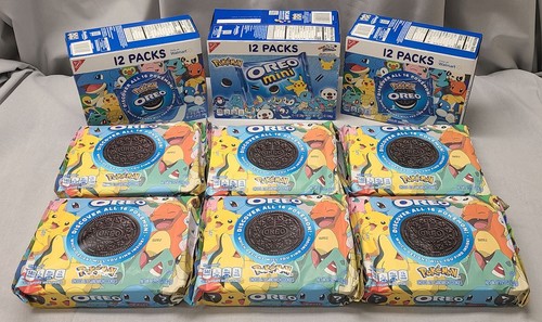 6 Collectible Pokémon OREO Cookie Packages & 3-12 Pack Boxes (EXPIRED ...