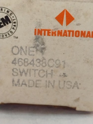 NOS OEM International 468438C91 Key Switch Assembly Ignition Starter ...