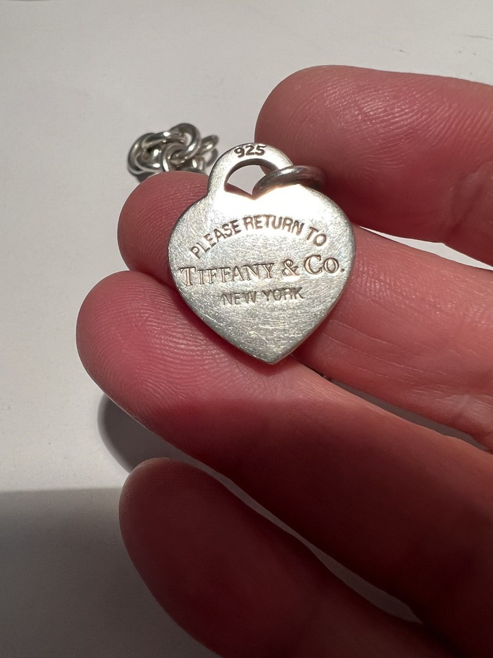 Tiffany & Co. Return to Tiffany Heart Tag 7.5 in Charm Bracelet 925 ...