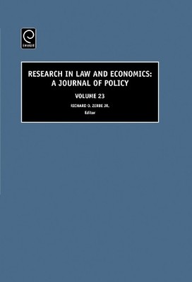 Richard O. Zerbe Jr. Research in Law and Economics (Copertina rigida ...