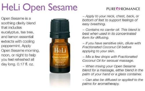 Pure Romance Oil HeLi Open Sesame .17 Oz | eBay
