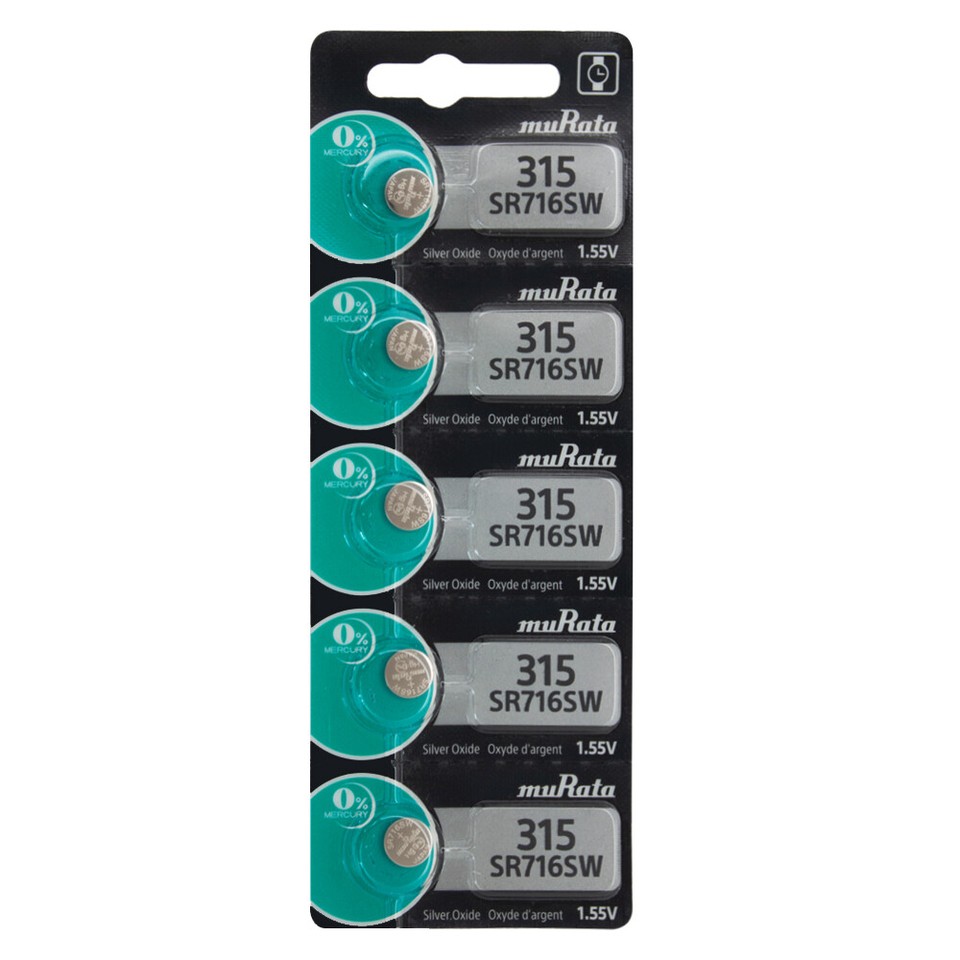 10 Murata 315 SR716SW Battery Replacement Watch Battery - Replaces Sony ...