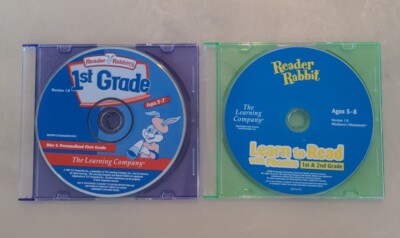Reader Rabbit 1st Grade and Phonics Lot PC CD Rom Windows Mac 2000 Free ...