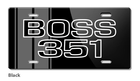 BOSS 351 c.i. V8 Engine Emblem 1971 Novelty License Plate - Aluminum ...