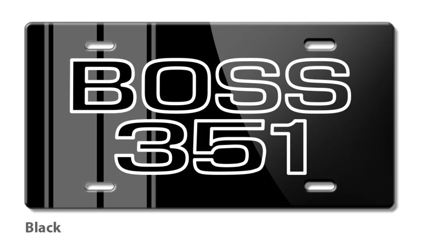 BOSS 351 c.i. V8 Engine Emblem 1971 Novelty License Plate - Aluminum ...