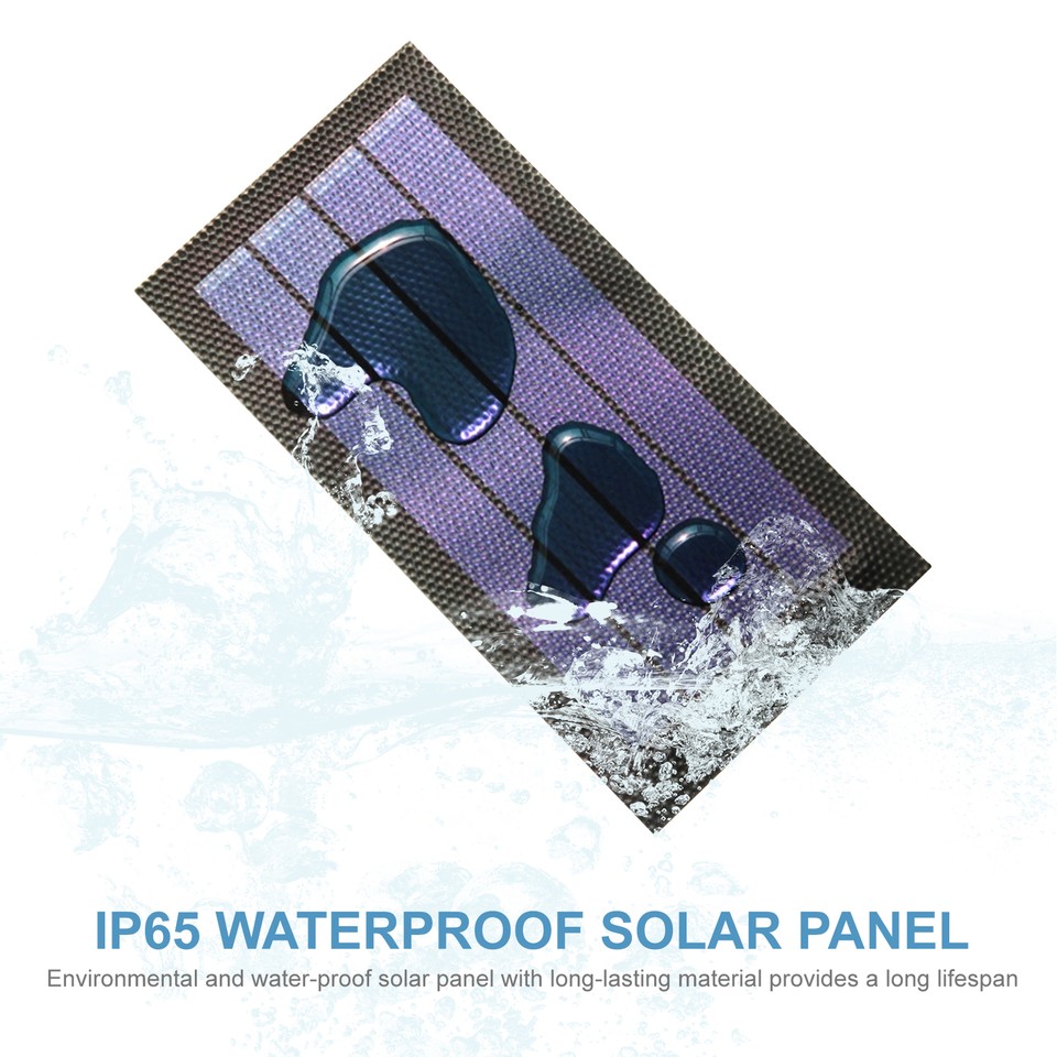 1W Flexible Solar Panel Small Thin Amorphous Silicon Solar Cell DIY ...