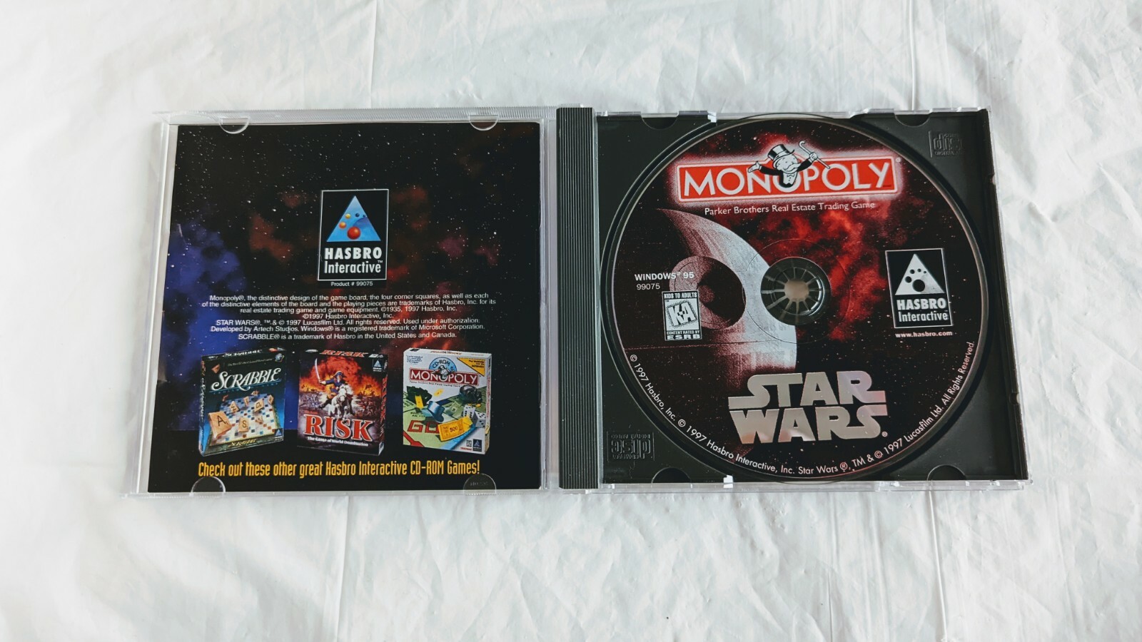 MONOPOLY STAR WARS CD ROM Windows 95 pre owned 608610990751| eBay