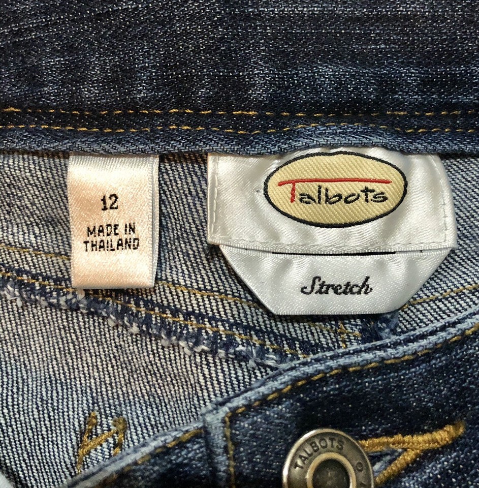 Talbots - Bootcut Stretch Blue Jeans - Women Size 12 | eBay
