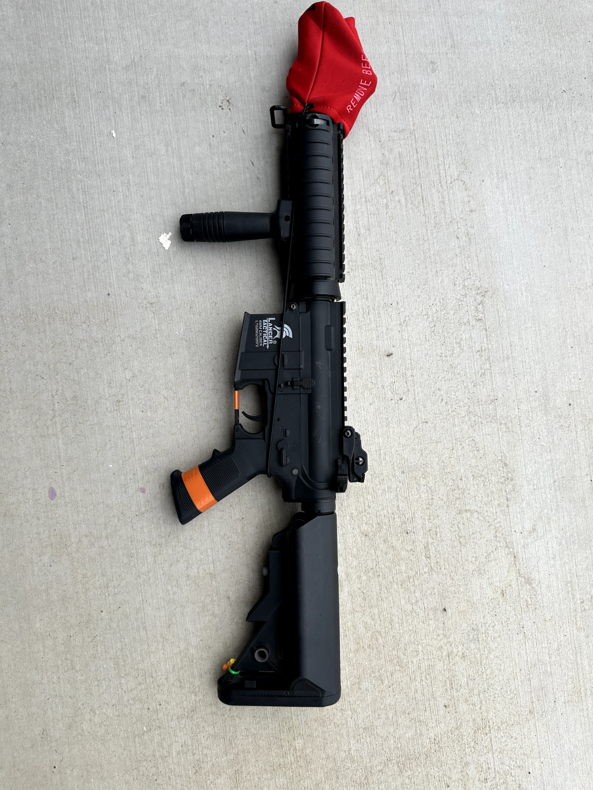 Lancer Tactical LT-04T M4A1 AEG Full Semi Auto RIS Tan Metal Gear ...