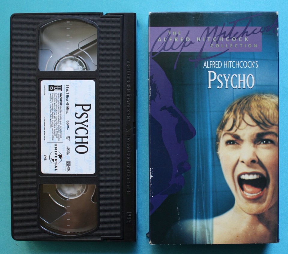 Psycho-1999 (1960) Alfred Hitchcock Horror VHS Tape Anthony Perkins ...