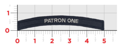 VP-1 PATRON ONE HOOK & LOOP EMBROIDERED PATCH | eBay