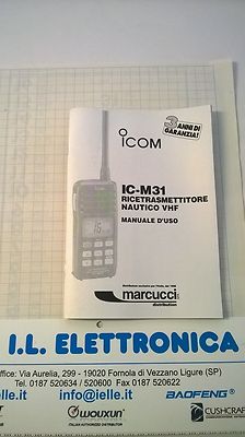 Guide Dans Italien D'Emploi Pour ICOM IC-M31 | eBay