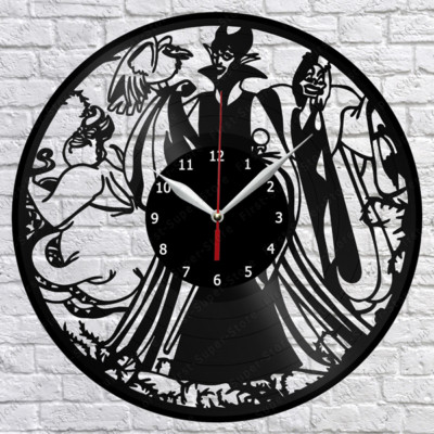 Villains Vinyl Record Wall Clock Fan Art Original Gift Handmade 1517 | eBay