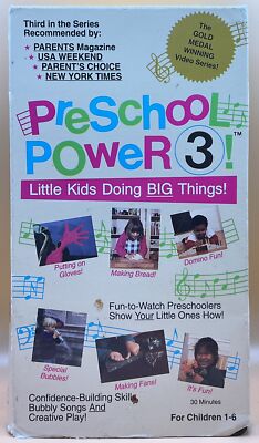 Preschool Power 3 VHS 1992 **Buy 2 Get 1 Free** | eBay