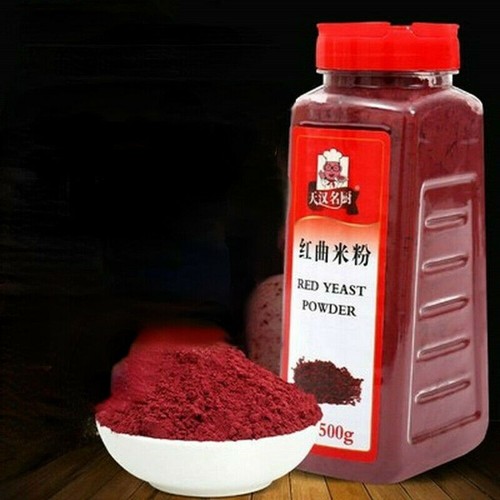 500g 红曲米粉 Natural Red Yeast Powder Monascus Purpureus Chinese Herbal ...