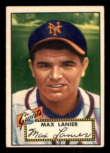 1952 Topps Baseball #101 Max Lanier VG/EX *g2 | eBay