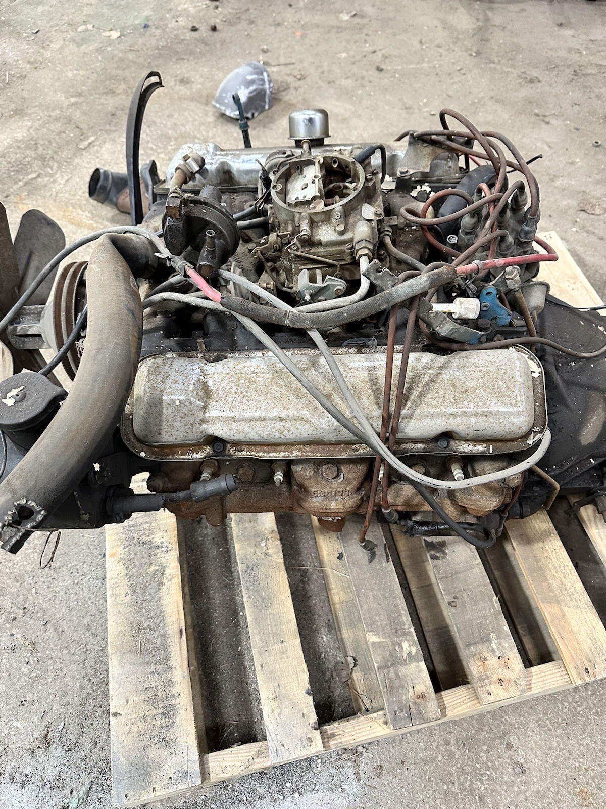 1961 Pontiac 389 Engine and Transmission with / accesories | eBay