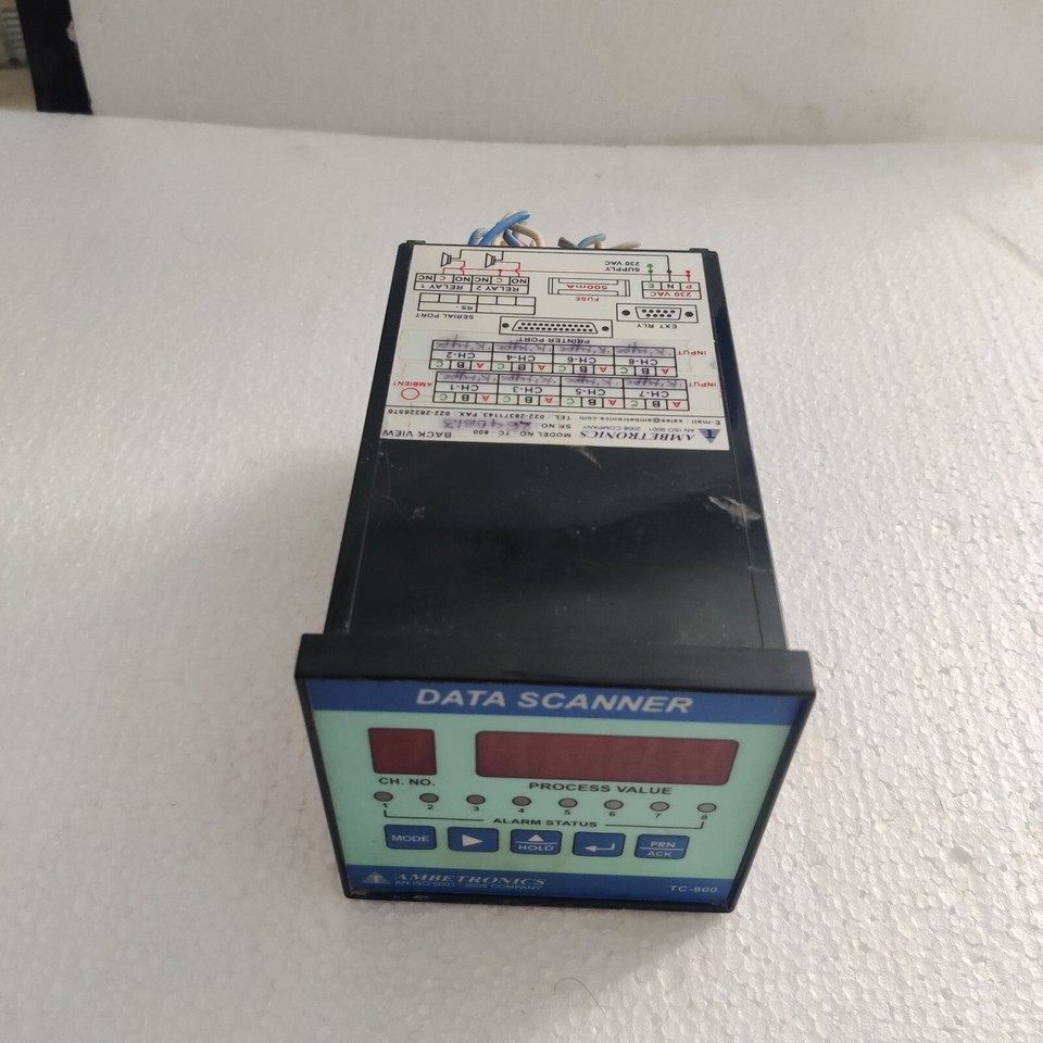AMBETRONICS TC-800 TEMPERATURE AND HUMIDITY DATA SCANNER/LOGGER | eBay