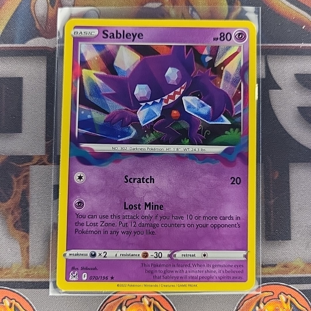 Pokémon TCG Sableye Sword & Shield - Lost Origin 070/196 Holo Holo Rare ...