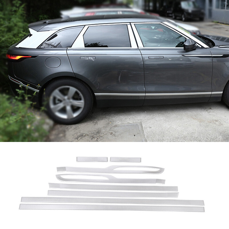 For Range Rover Velar 2018-2022 Matte Silver Car Door Guard Molding ...
