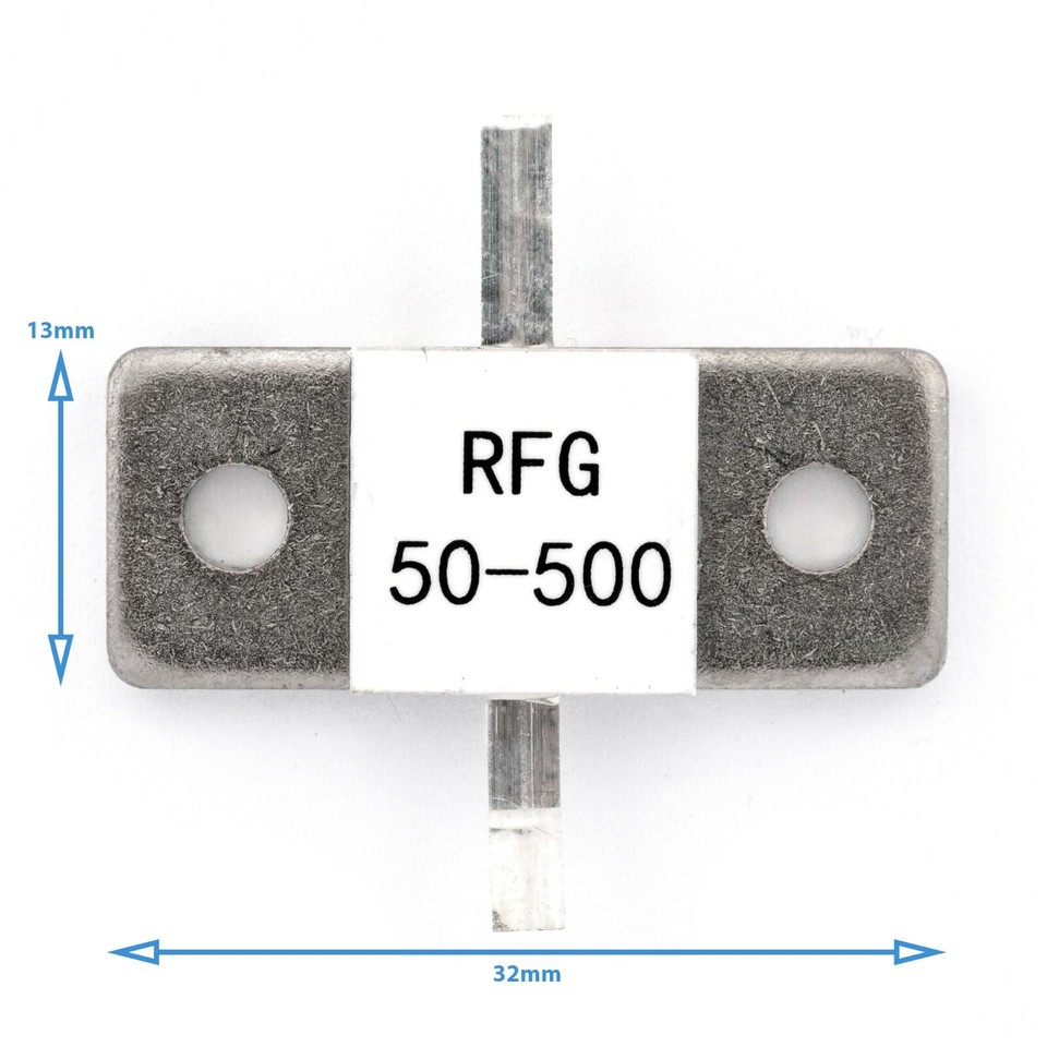 1pc 500w 50 ohms RF High Frequency Flange Mount Power Resistor Dummy ...