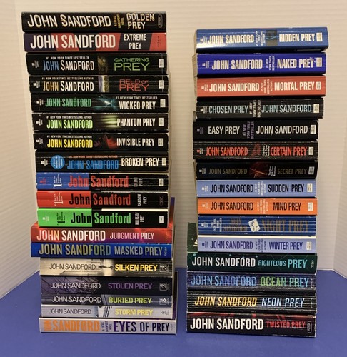 Lot of 33 ~ PB Books ~ John Sandford ~ LUCAS DAVENPORT ~ PREY Series ...