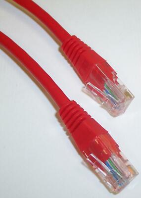 Câble Chat 5E Pièce UTP Rouge 25m, Câble Assemblement, Réseau Cable | eBay