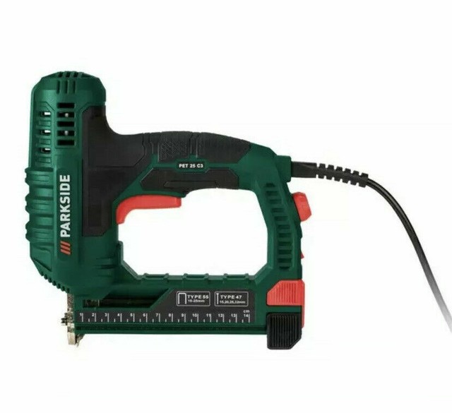 Parkside Electric Nailer Stapler Pet 25 C3 30bpm for sale online | eBay