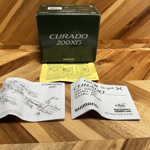 Shimano Curado DC 200 XG Baitcast Reel Box Only Green Box With Papers ...