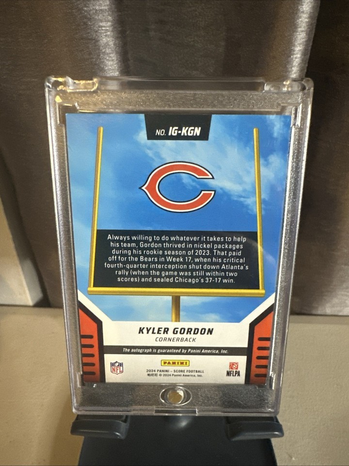 2024 Score - It's Good! Autographs Kyler Gordon #IG-KGN (AU) | eBay