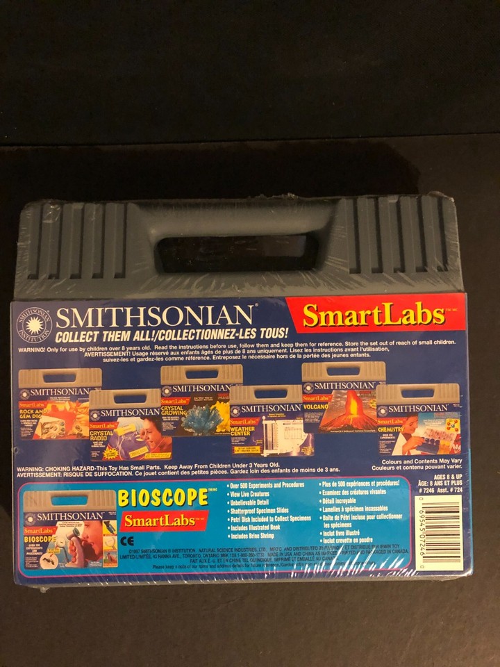 Vintage 1997 Smithsonian Smartlabs BIOSCOPE Science Kit - English ...